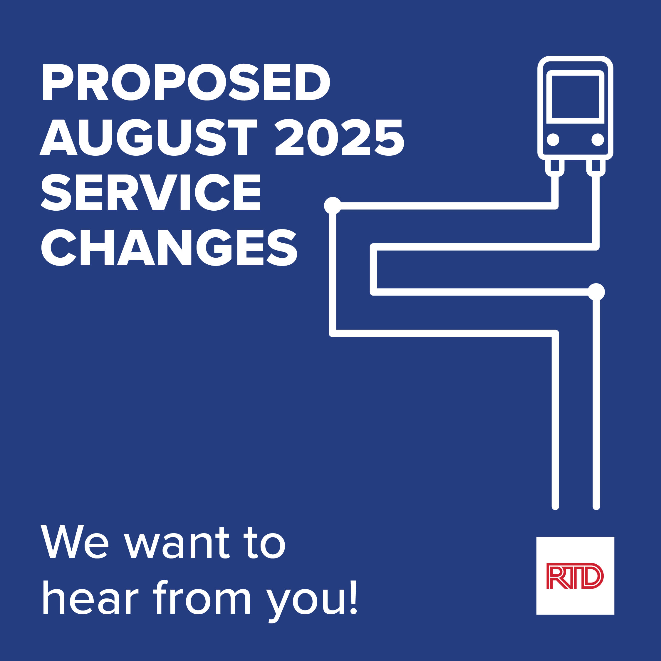 August 2025 Proposed Service Changes Public Meeting #2 | RTD-Denver