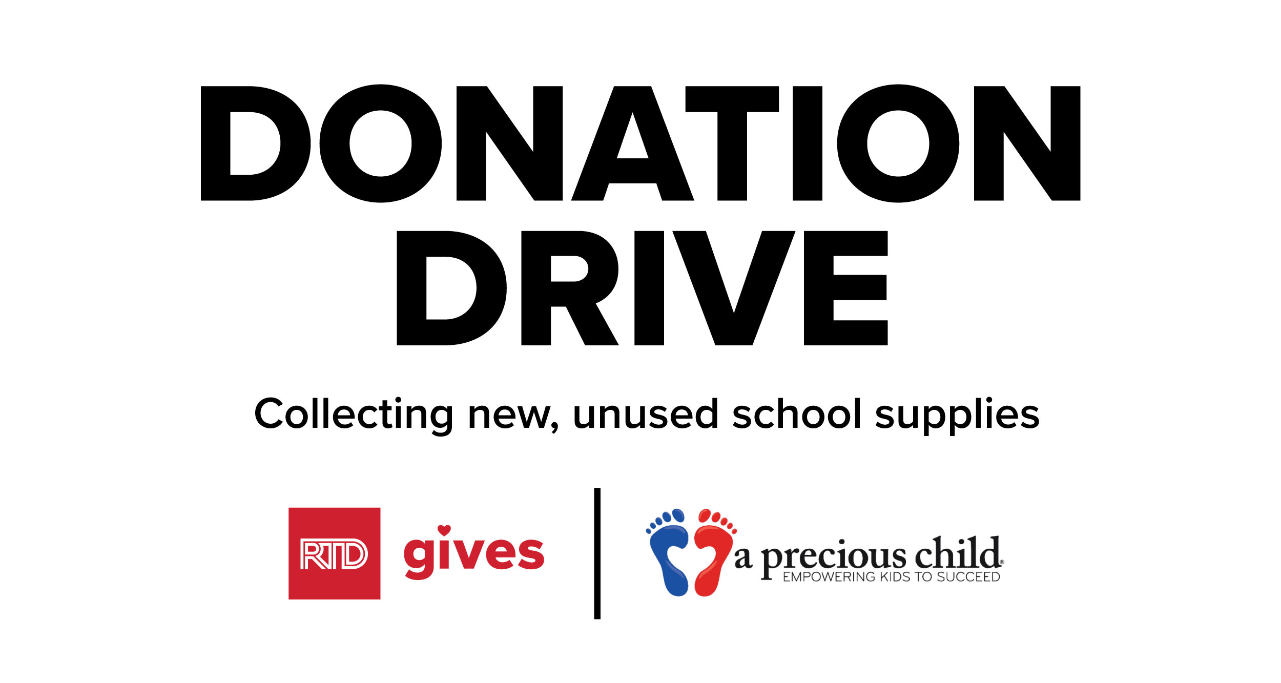 RTD Gives: School Supply Drive | RTD-Denver