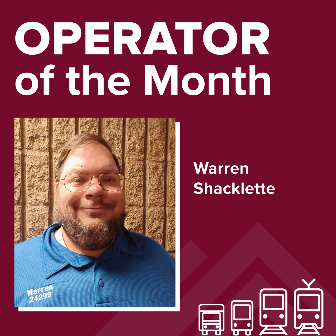 November Operator of the Month- Warren Shacklette | RTD-Denver