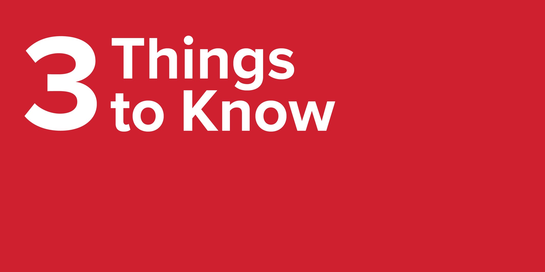 3 Things to Know | RTD-Denver