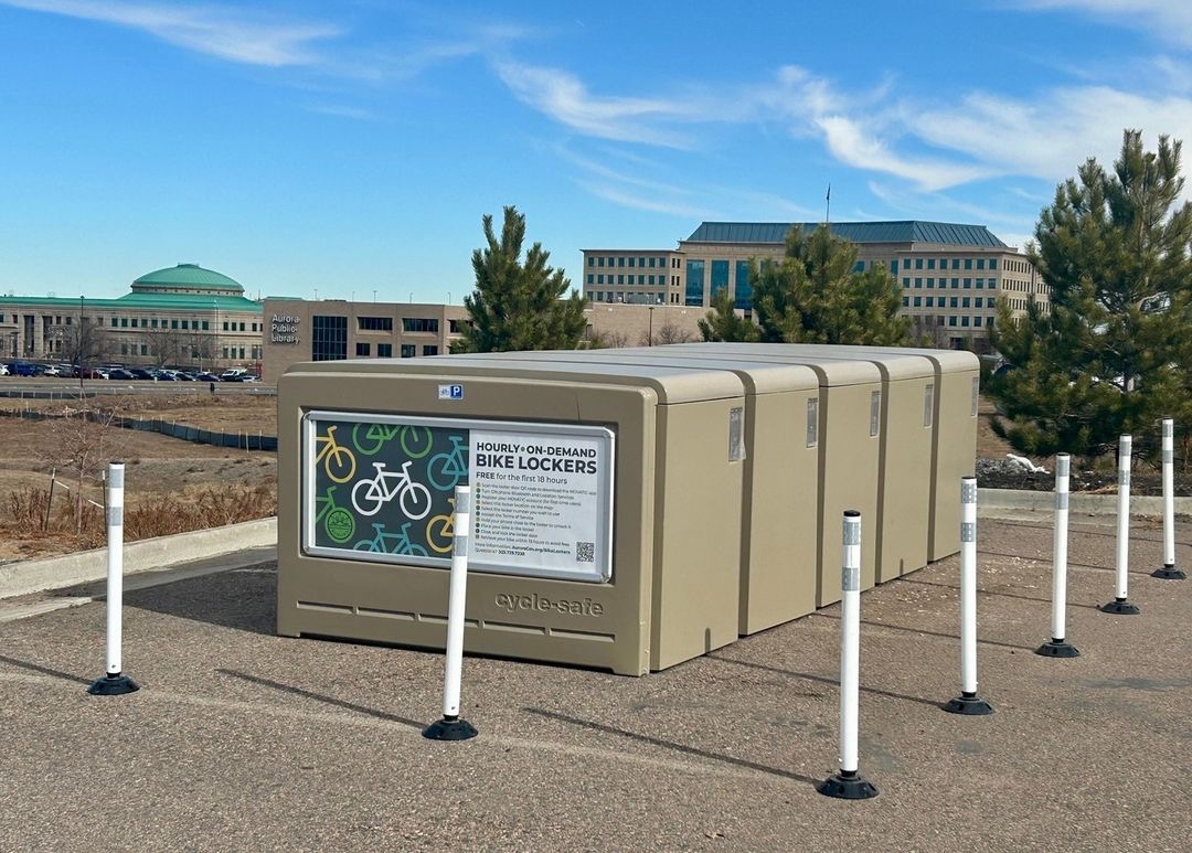 New bike lockers added to Aurora Metro Center, Iliff stations | RTD-Denver
