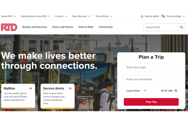 RTD 现在可在其主页上提供完整的行程规划服务 | RTD-Denver
