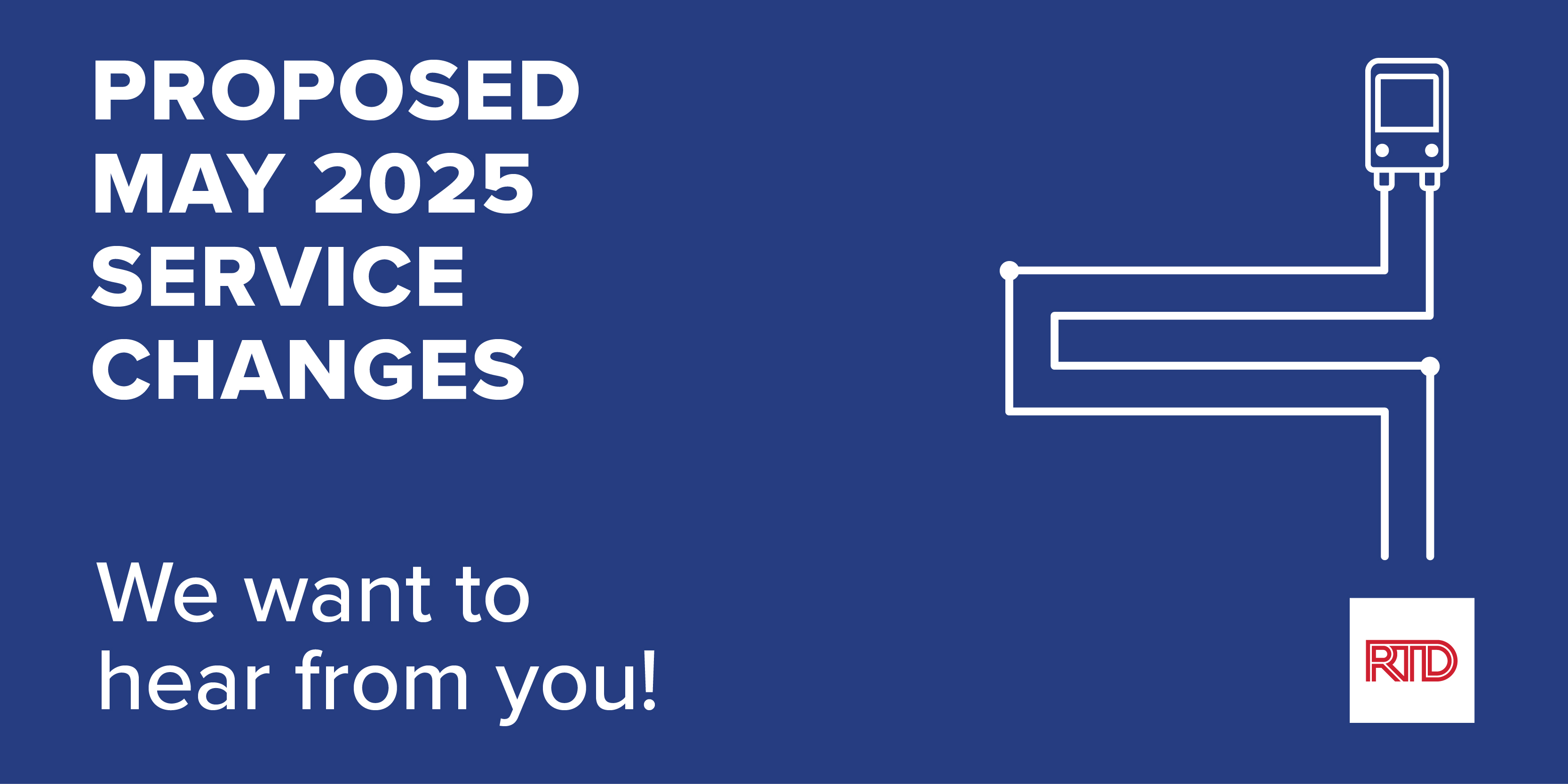 RTD seeks public feedback for proposed May service changes | RTD-Denver