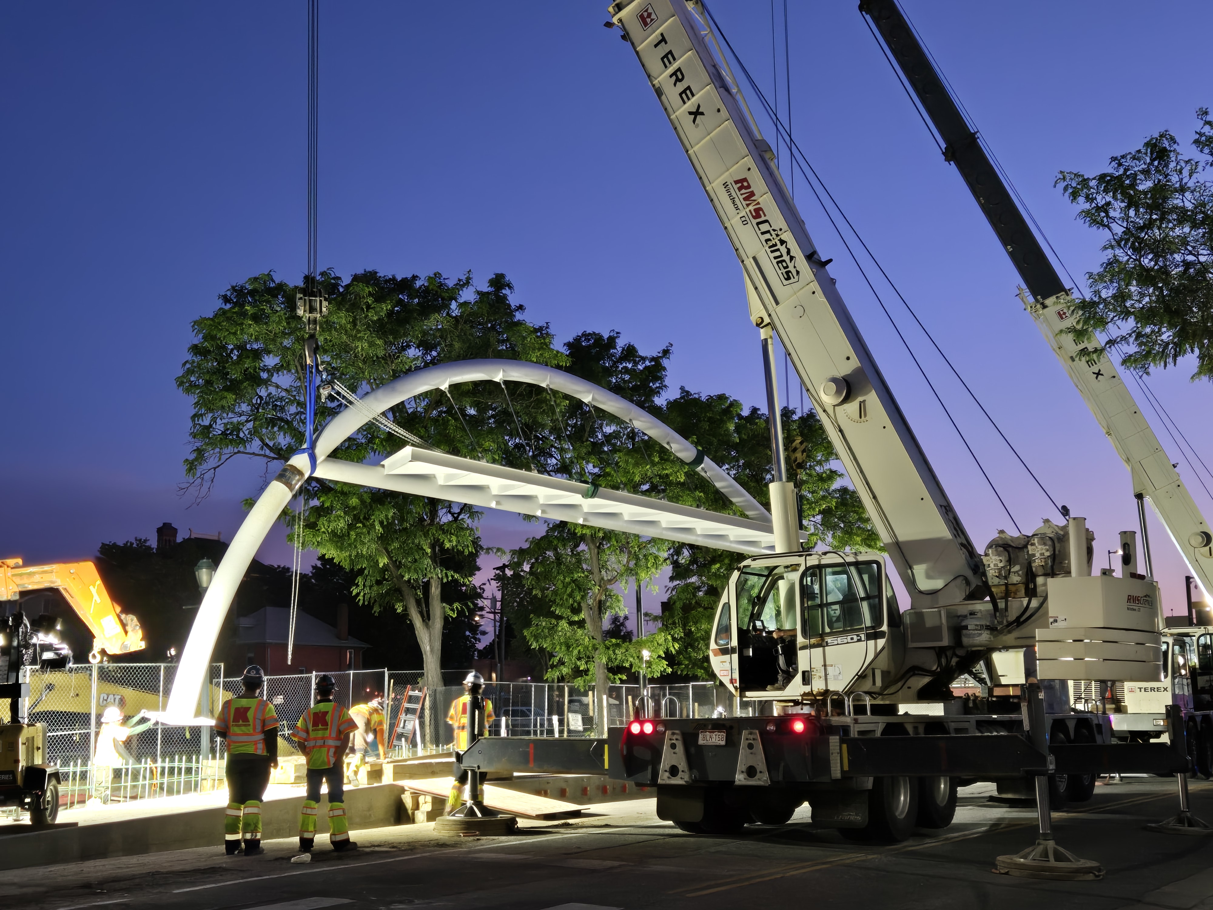 Latest steel arch installation highlights progress on East Colfax BRT ...