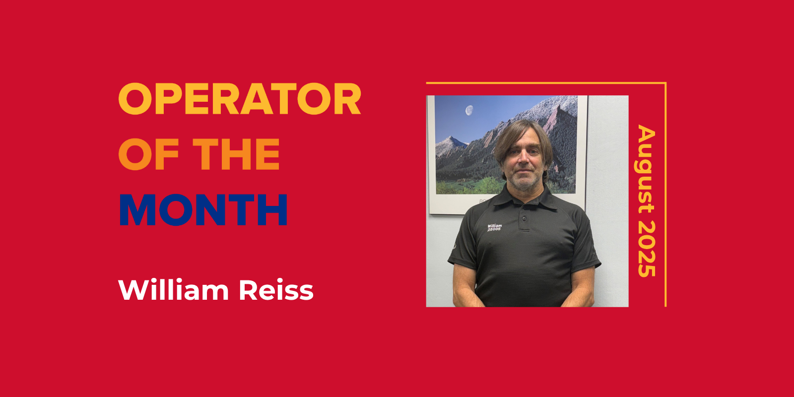 William Reiss - August 2025 Operator of the Month | RTD-Denver