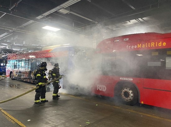RTD, first responders train for electric bus fire emergencies | RTD-Denver